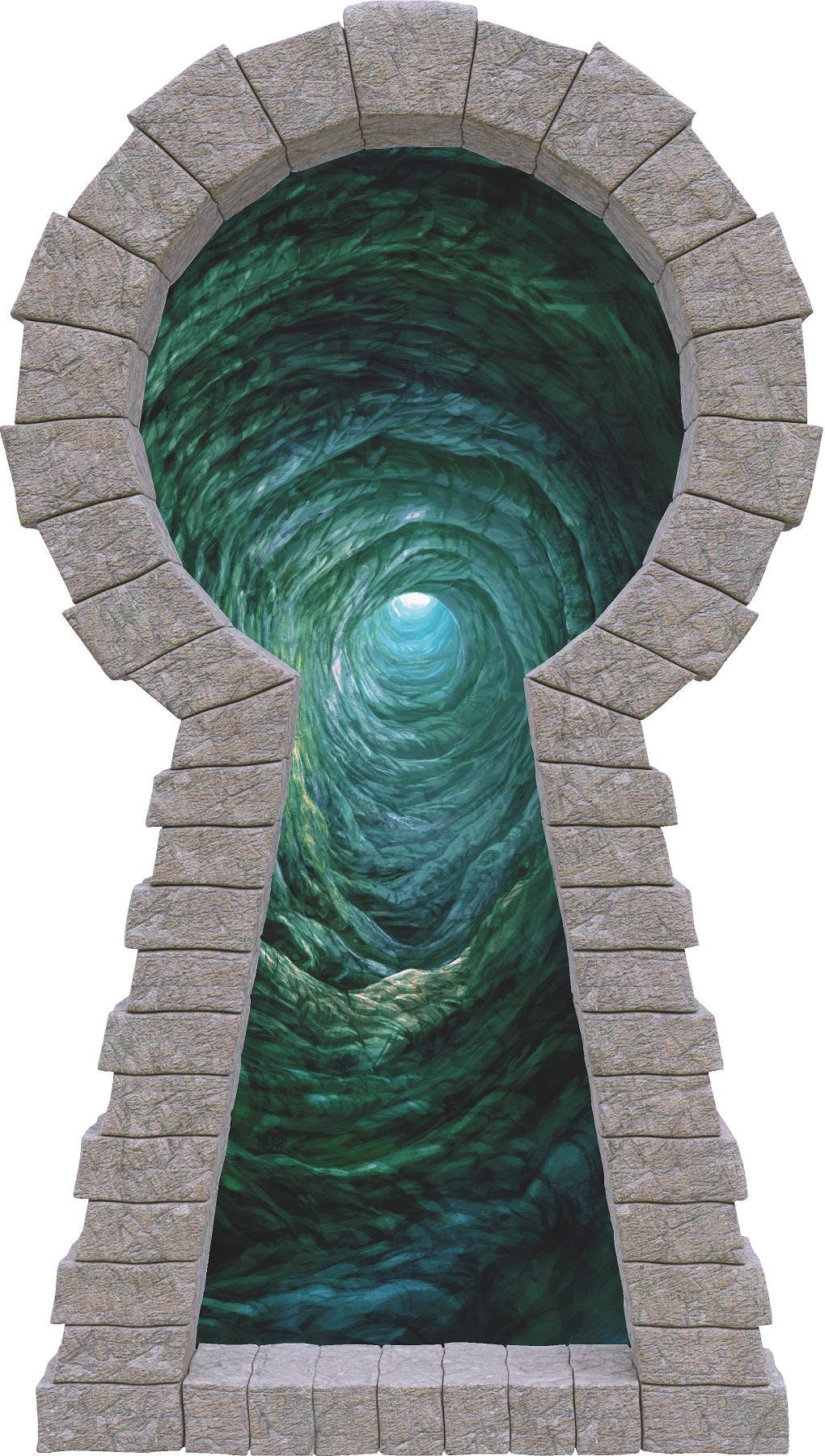 3D Stone Keyhole Wall Decal Down the Rabbit Hole 2 Wonderland - Etsy