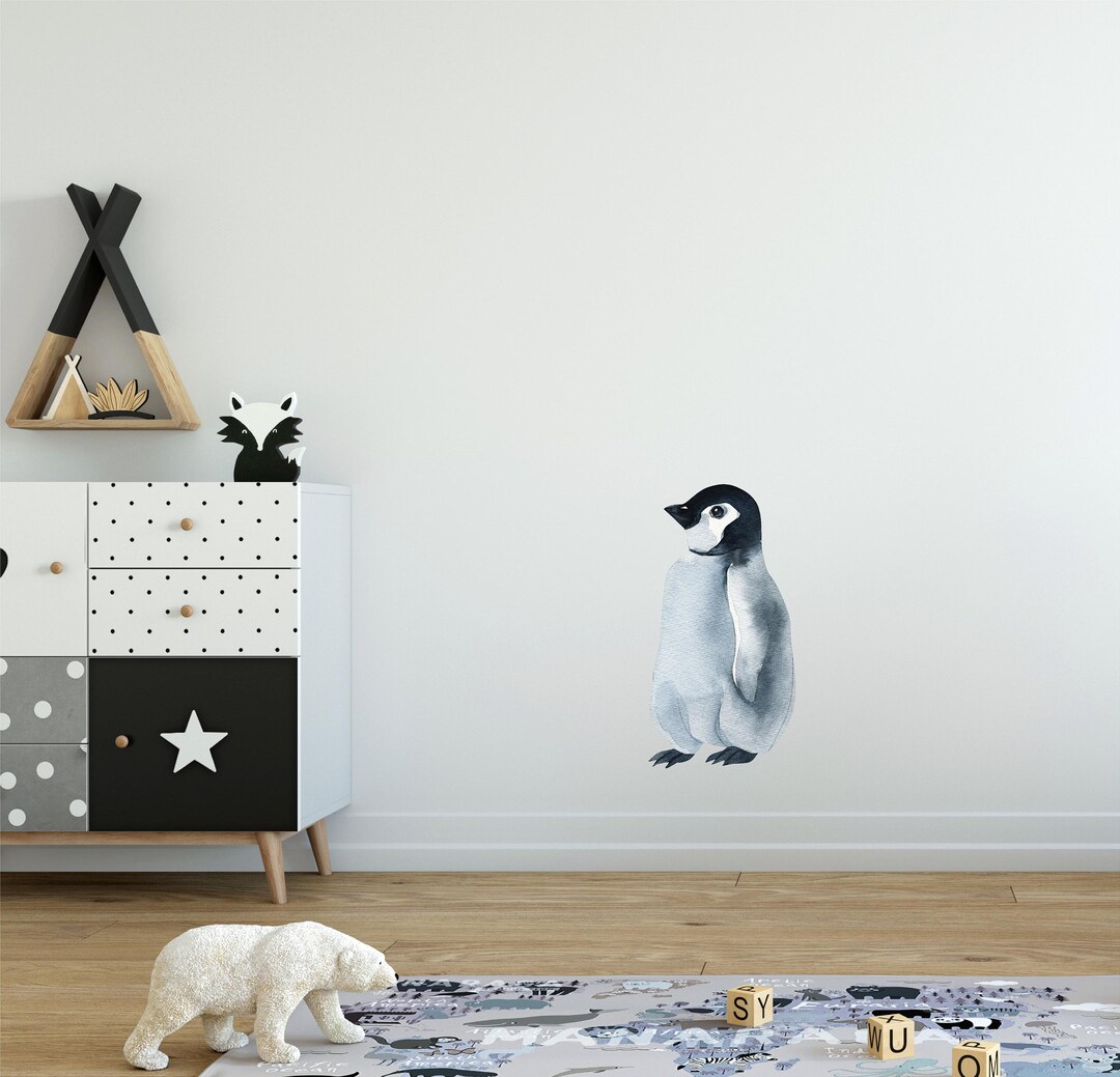 Baby King Penguin Wall Decal Arctic Bird Ocean Sea Life Removable ...