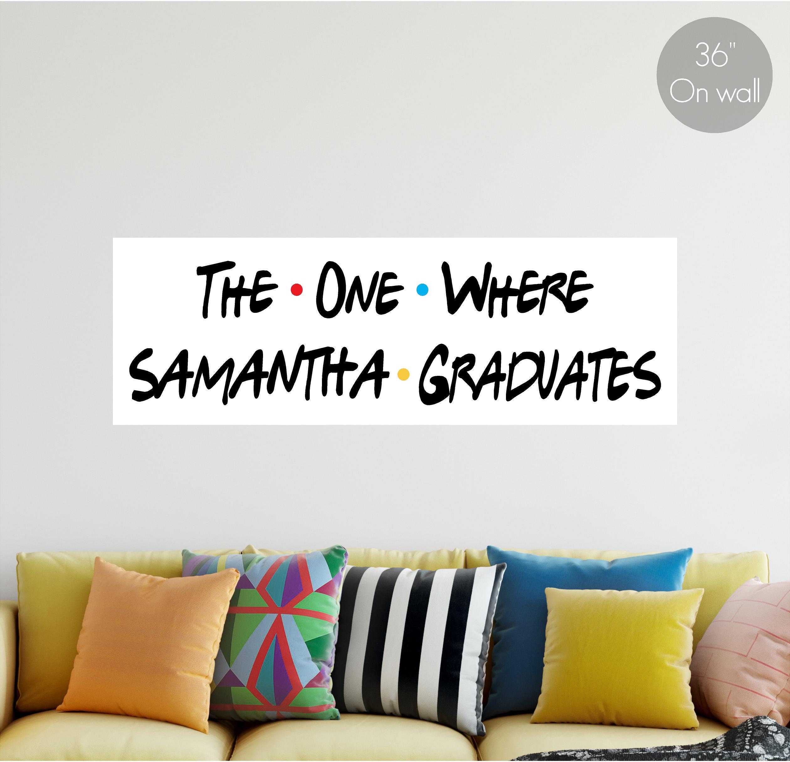 Personalized Graduation Mural Removable Wall Decal Custom Wall - Etsy
