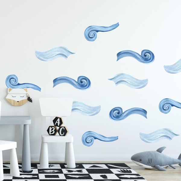 Waves Wall Decal - Etsy