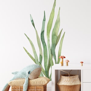 Green Algae Seaweed Wall Decal Removable Wall Sticker - Ocean Sea ...