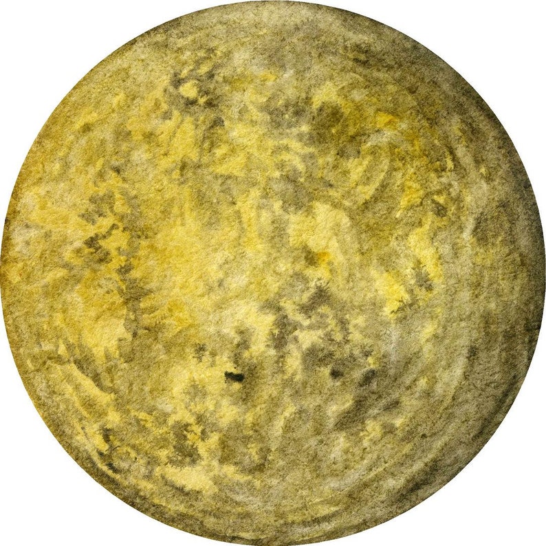 Planet Mercury Watercolor Wall Decal Sticker Solar System - Etsy