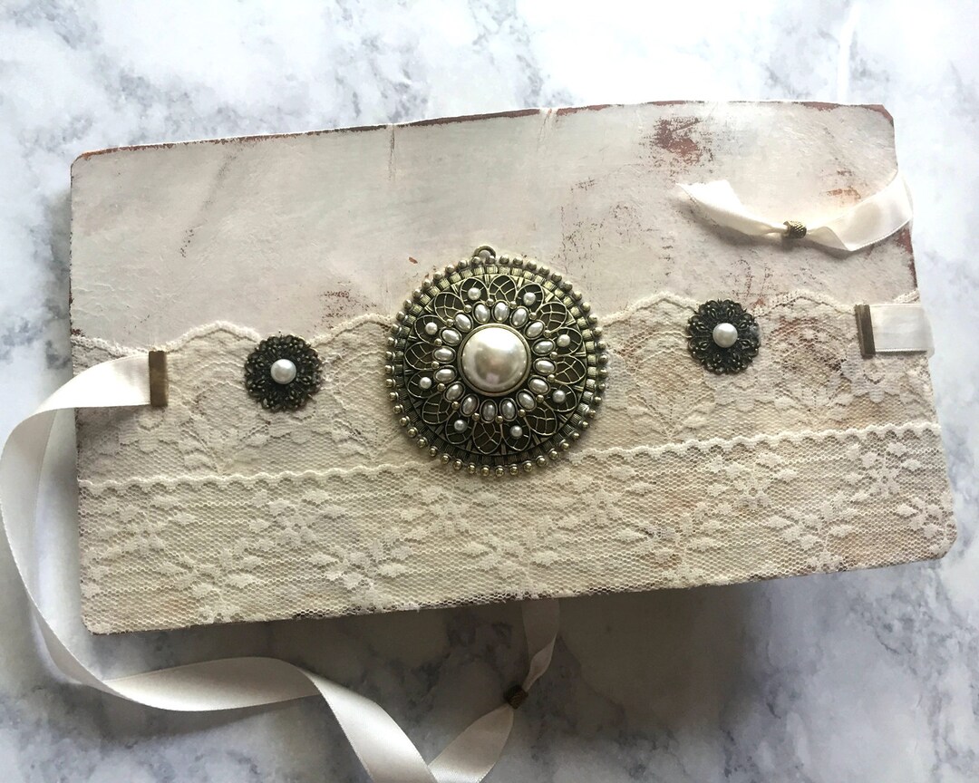 Handmade Scroll Journal Bride Collection, Rustic Leather, Lace and ...