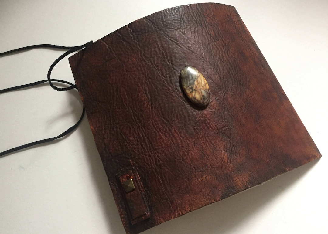 Handmade Scroll Journal Picasso Jasper - Rustic Leather, Designer ...