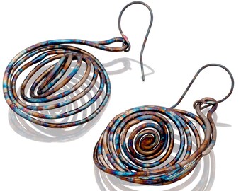 Titanium Earrings Statement Necklace by UniqueTitaniumArt on Etsy