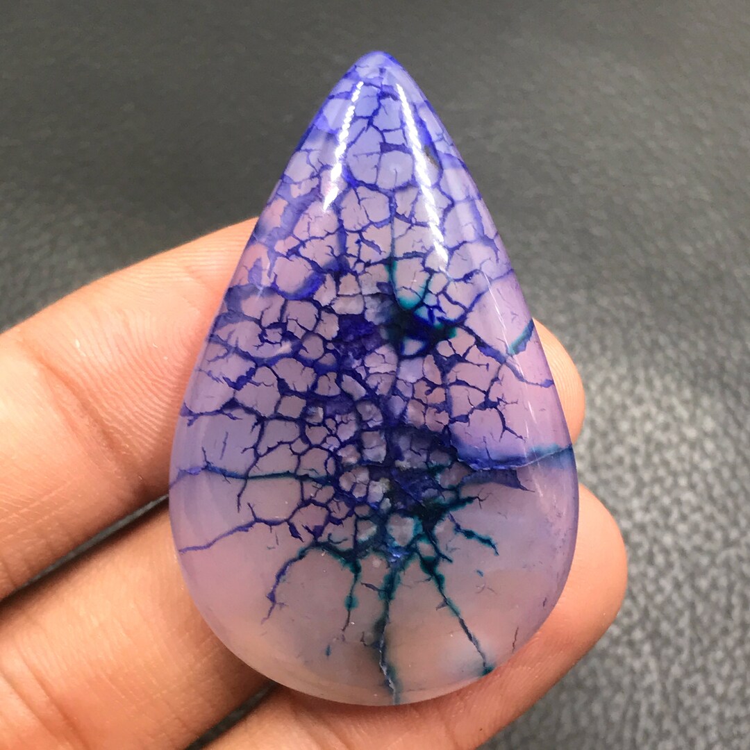 Dragon Vein Agate Cabochon... Thunder Agate Cabochon...pear Cabochon ...