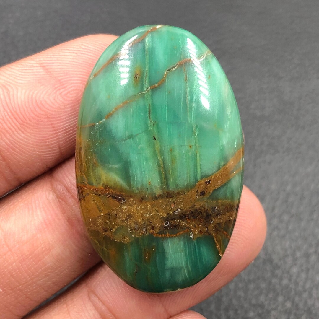 Gary Green Jasper Cabochon...larsonite Jasper Cabochon...oval Cabochon ...