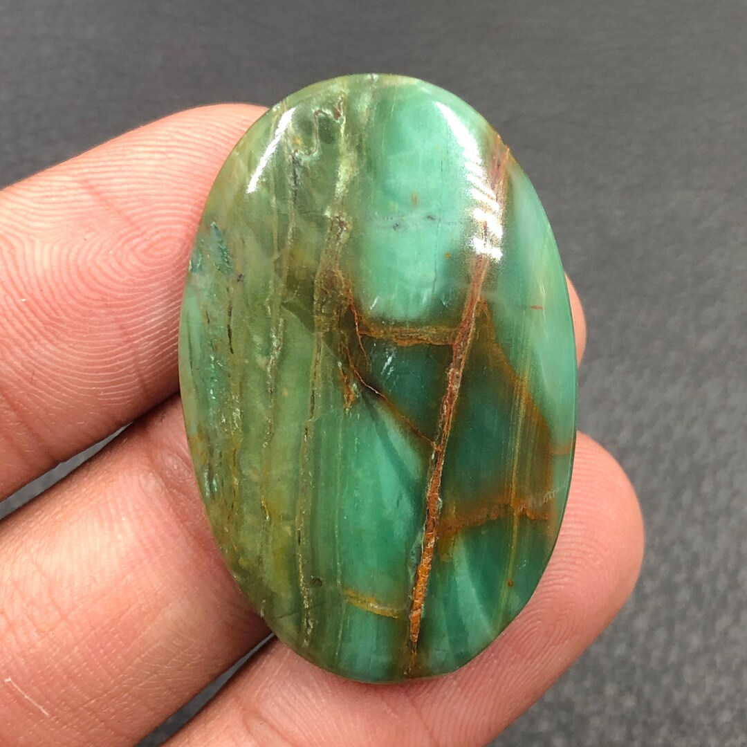 Gary Green Jasper Cabochon...larsonite Jasper Cabochon...oval Cabochon ...