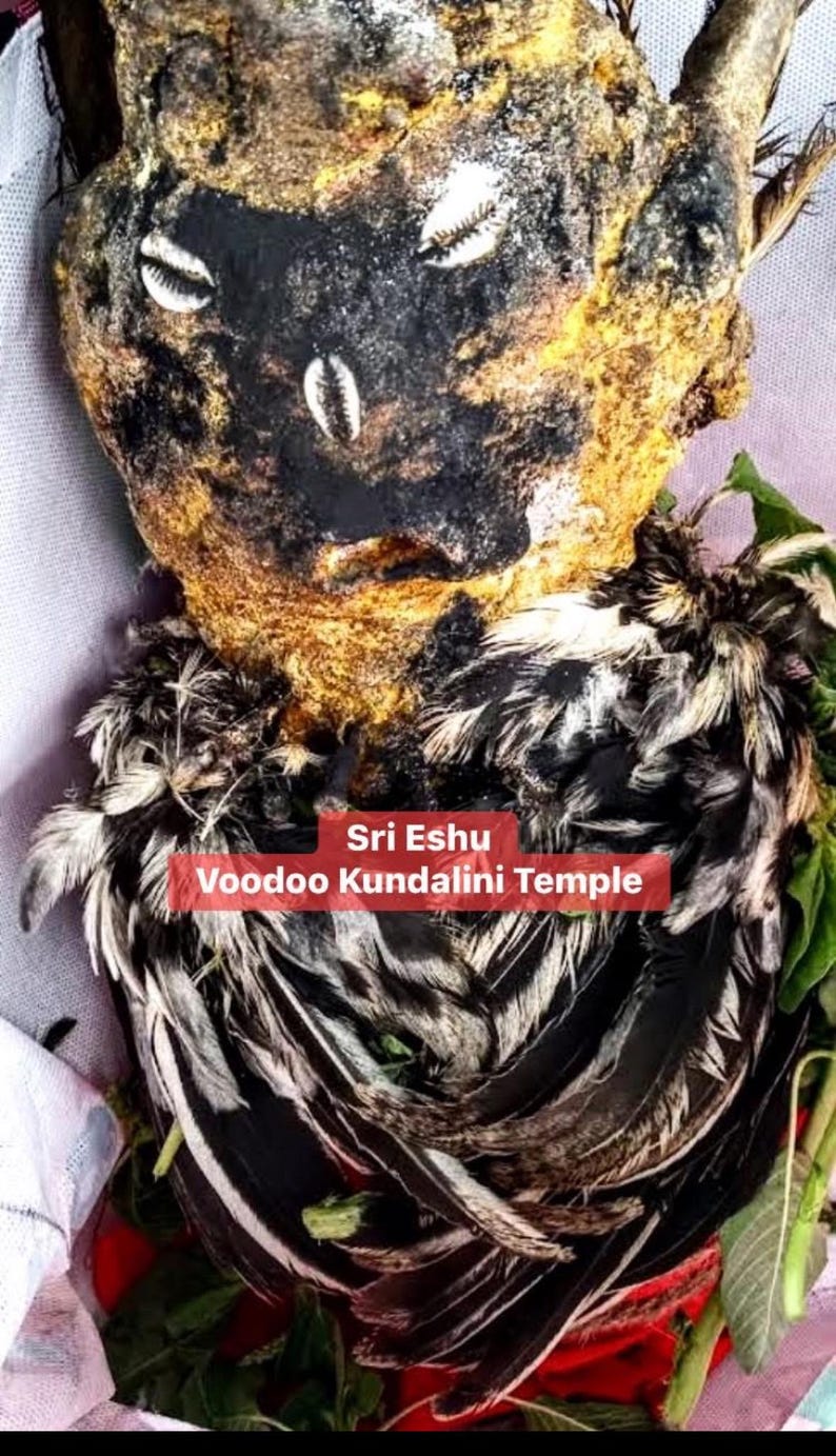 Activated Vodou Elegba Figure: Custom Bocio Sigidi, Protection ...