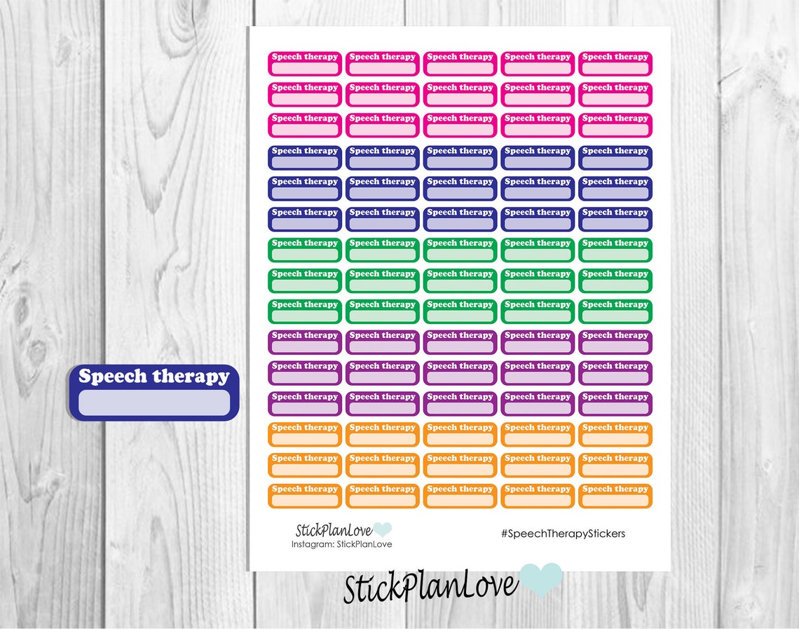 Speech Therapy Stickers, SLP Stickers, Appointment Stickers, Therapy ...