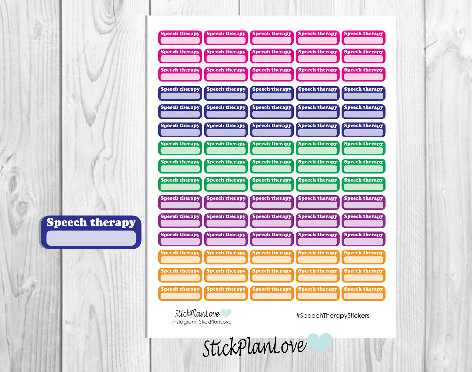 Speech Therapy Stickers, SLP Stickers, Appointment Stickers, Therapy ...