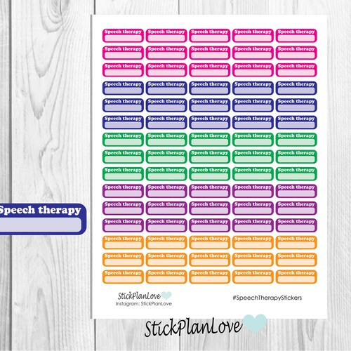 Speech Therapy Stickers SLP Stickers Appointment Stickers | Etsy