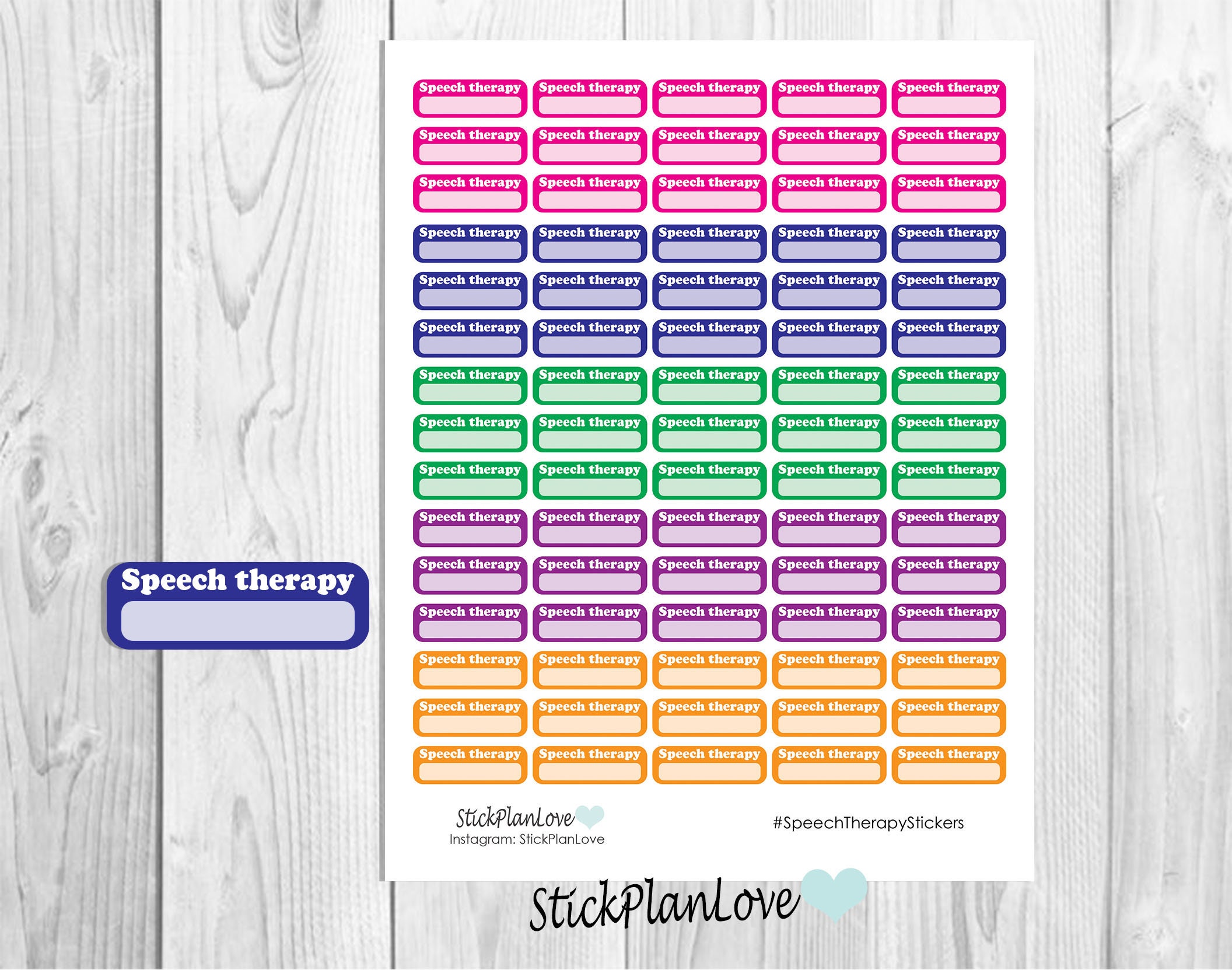 Speech Therapy Stickers, SLP Stickers, Appointment Stickers, Therapy ...