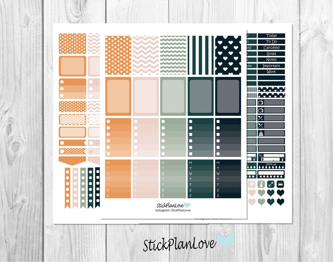 HP Planner Stickers, Functional Planner Stickers, Fall Planner Stickers ...