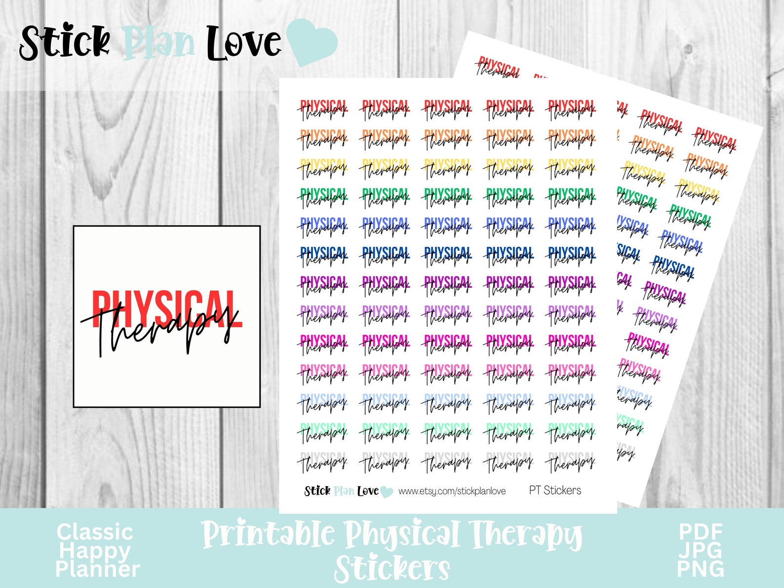 Physical Therapy Stickers, Printable Stickers, Therapy Stickers ...