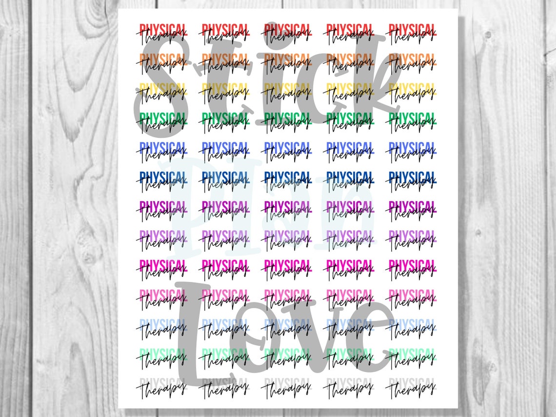 Physical Therapy Stickers, Printable Stickers, Therapy Stickers ...