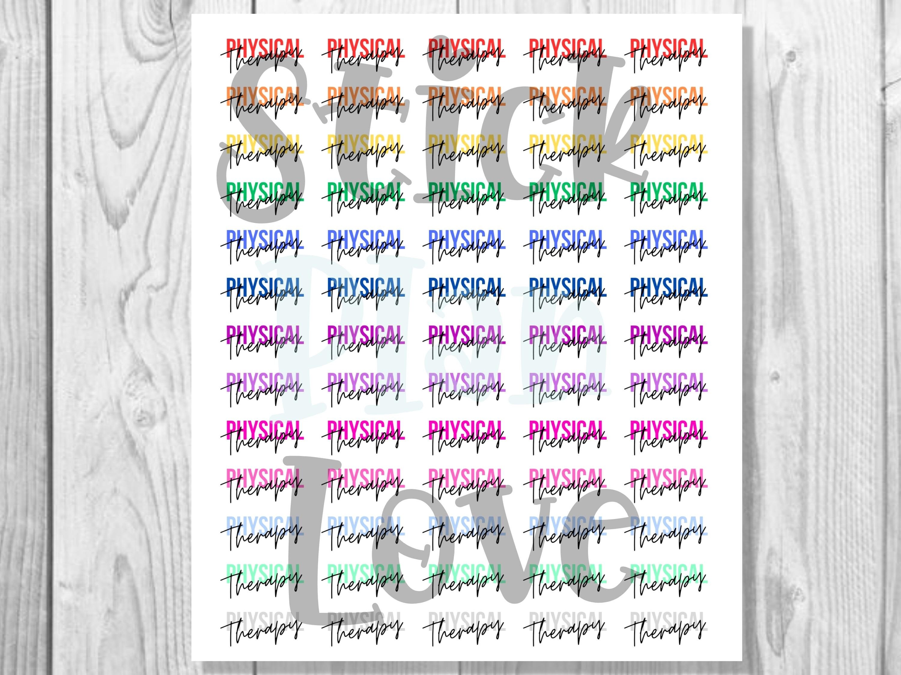 Physical Therapy Stickers, Printable Stickers, Therapy Stickers ...