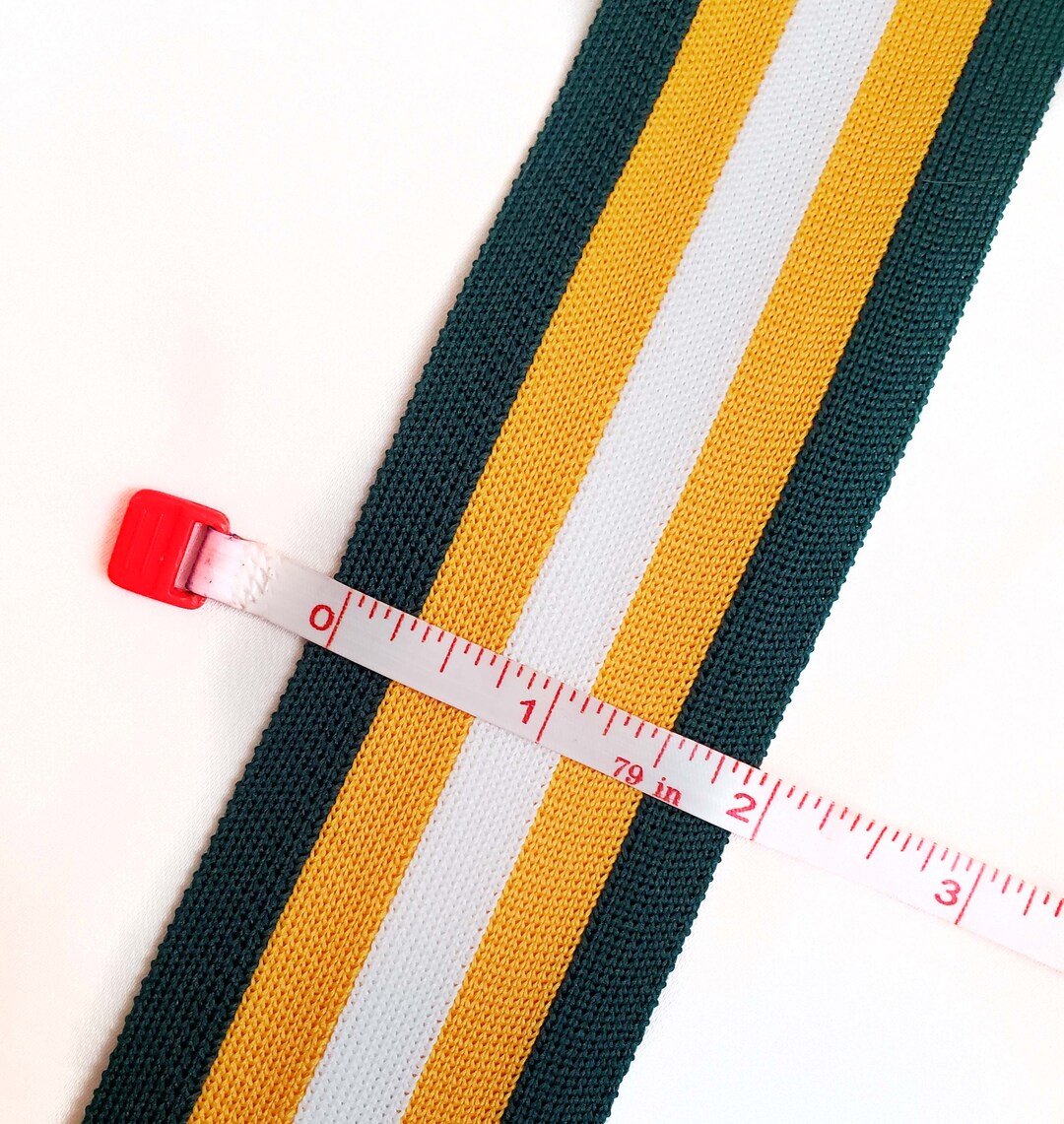 Trim 2 Inch Dark Forrest Green, Yellow-gold, White Cheer Leader ...