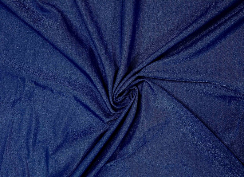 Fabric Glissenette Sparkle Sheen Dusty Royal Blue Semi Sheer, Opaque ...