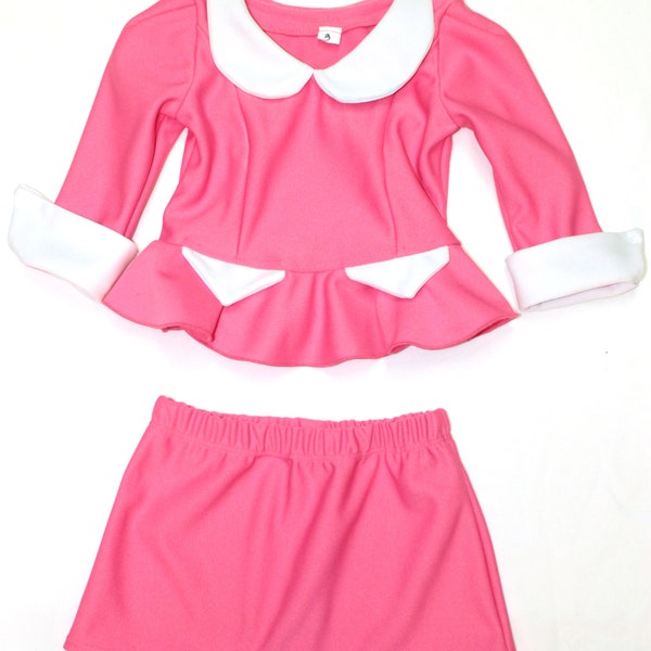 Girls Pink Cheer Uniform - Etsy