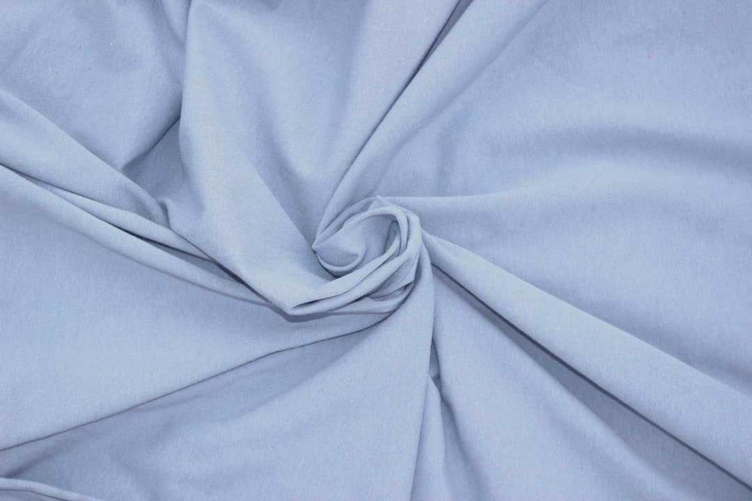 Fabric Stretch Country Dusty Blue Periwinkle Blue Vintage Cotton ...