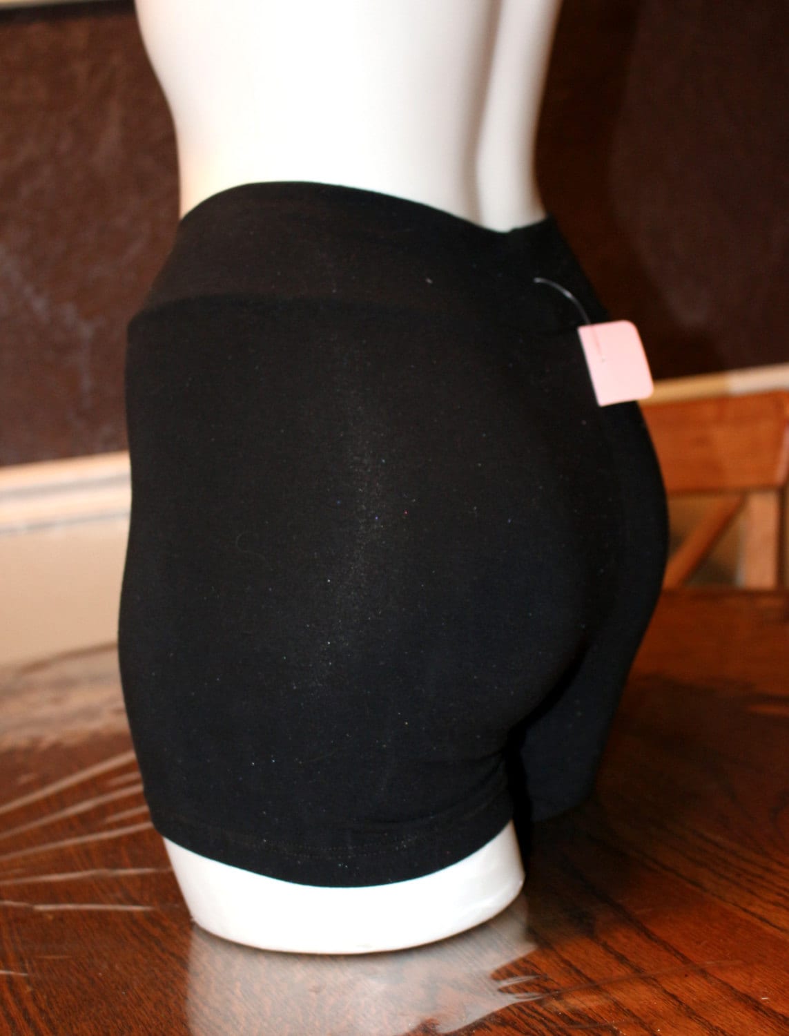 Black Cotton Spandex Short Spanky Child, Adult Spanky Dance Gymnastic V ...