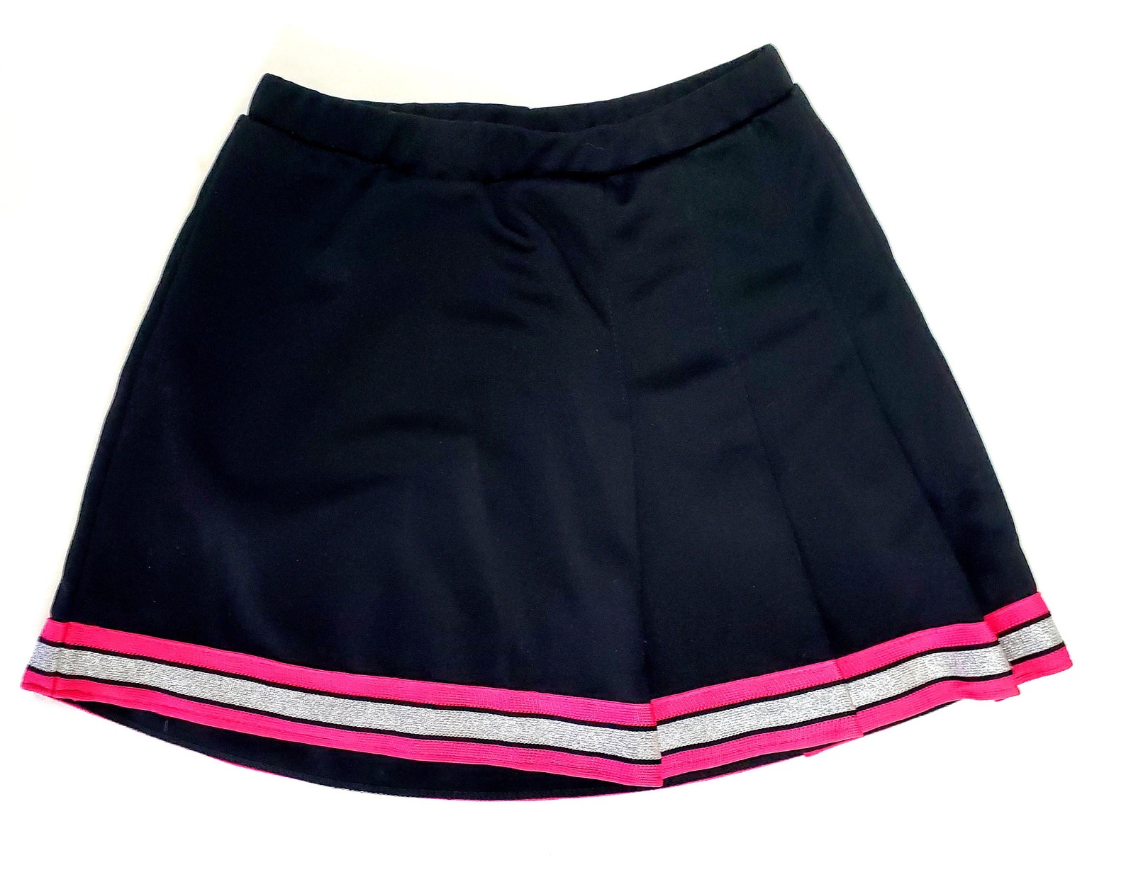 Cheerleader Skirt Black Pink Silver Child Teen Adult Pink - Etsy