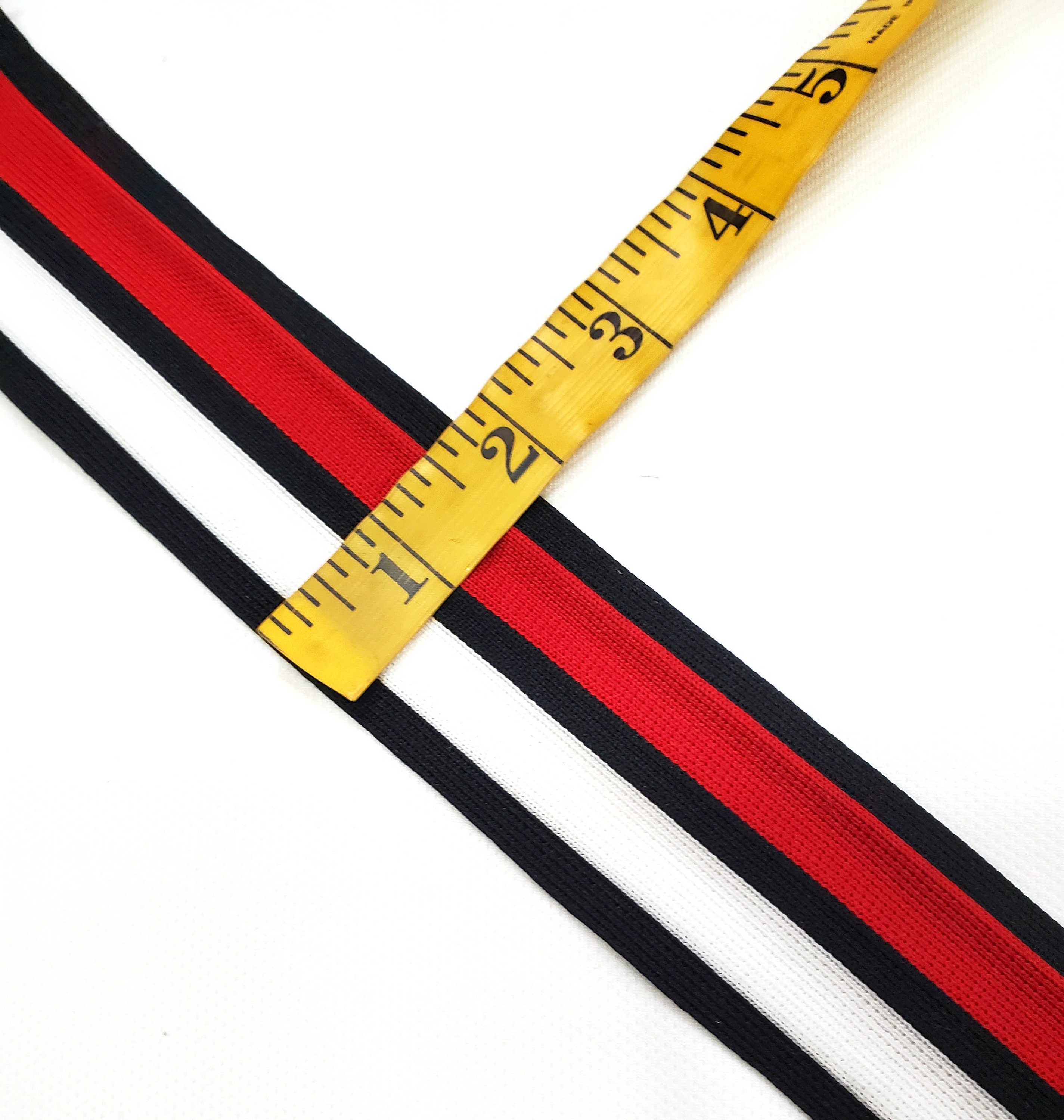 Trim Stripe Black Red Black White Black 5 Uneven Stripes Cheerleading ...