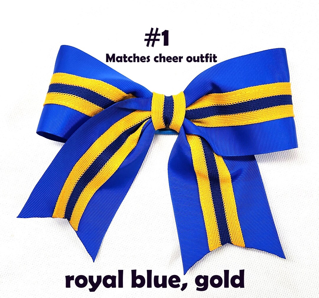 CHEER BOWS Ribbon Cheerleader Request Custom Colors to Match Costumes ...
