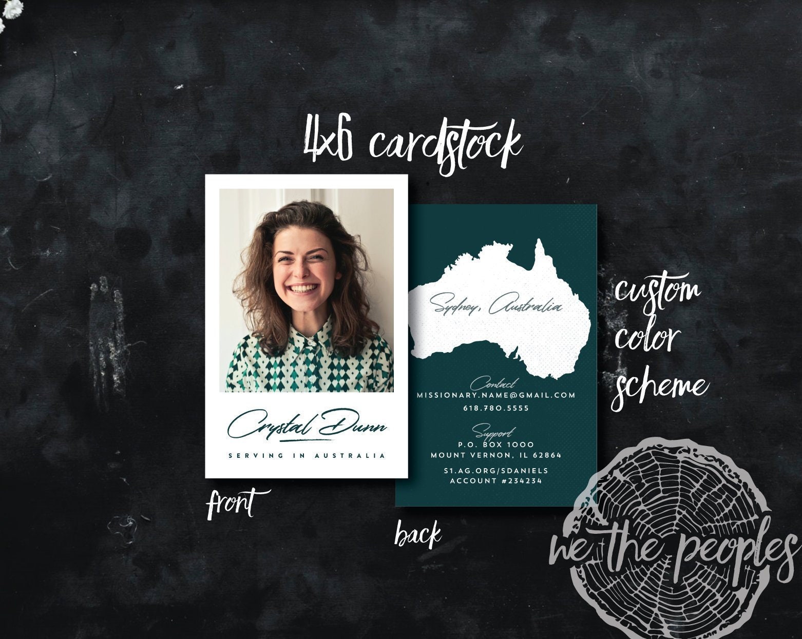 Polaroid Photo Missionary Prayer Cards Missions Announcement Card - 4 X ...