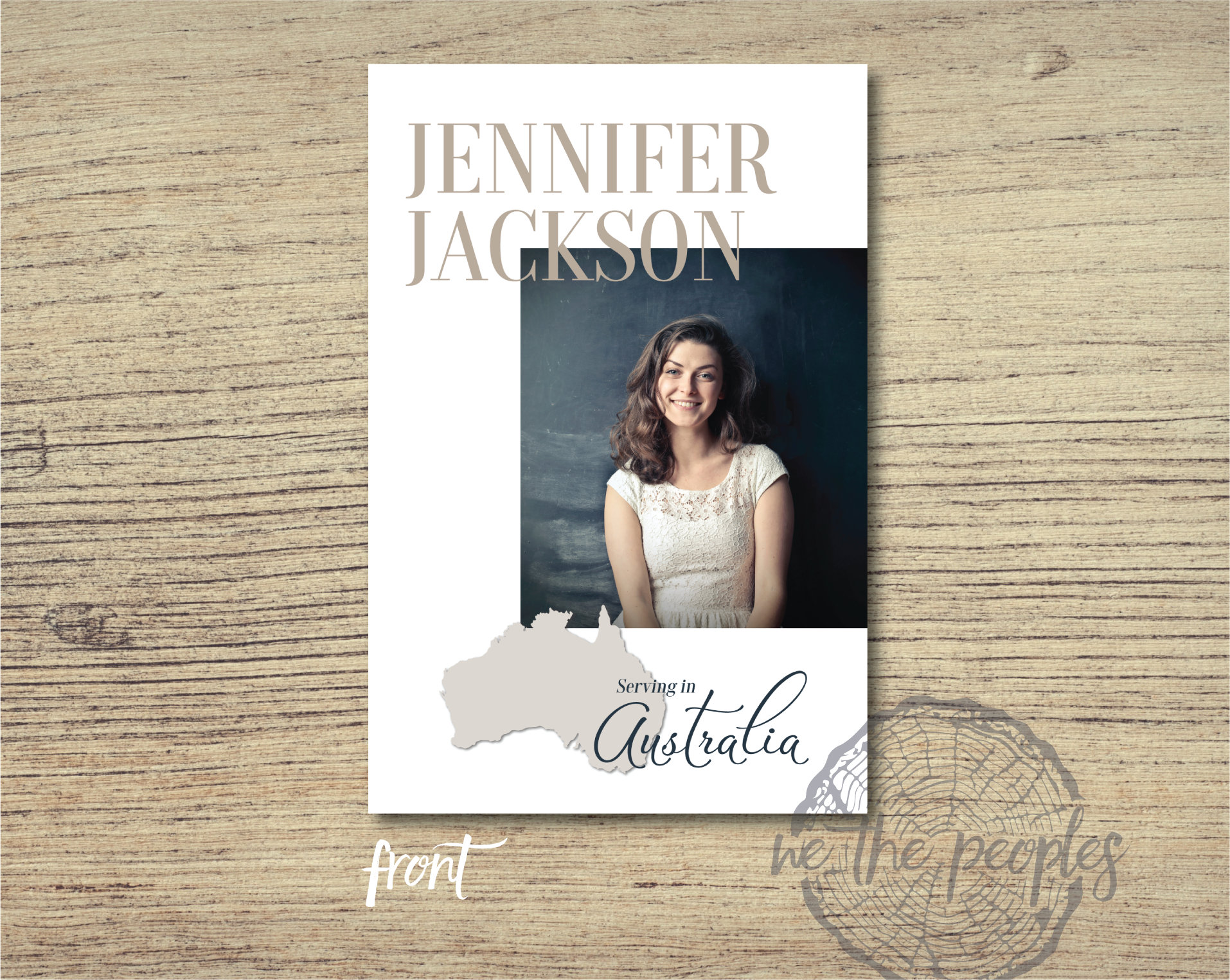 Classy Photo Missionary Prayer Cards Missions Announcement Card - 4 X 6 ...