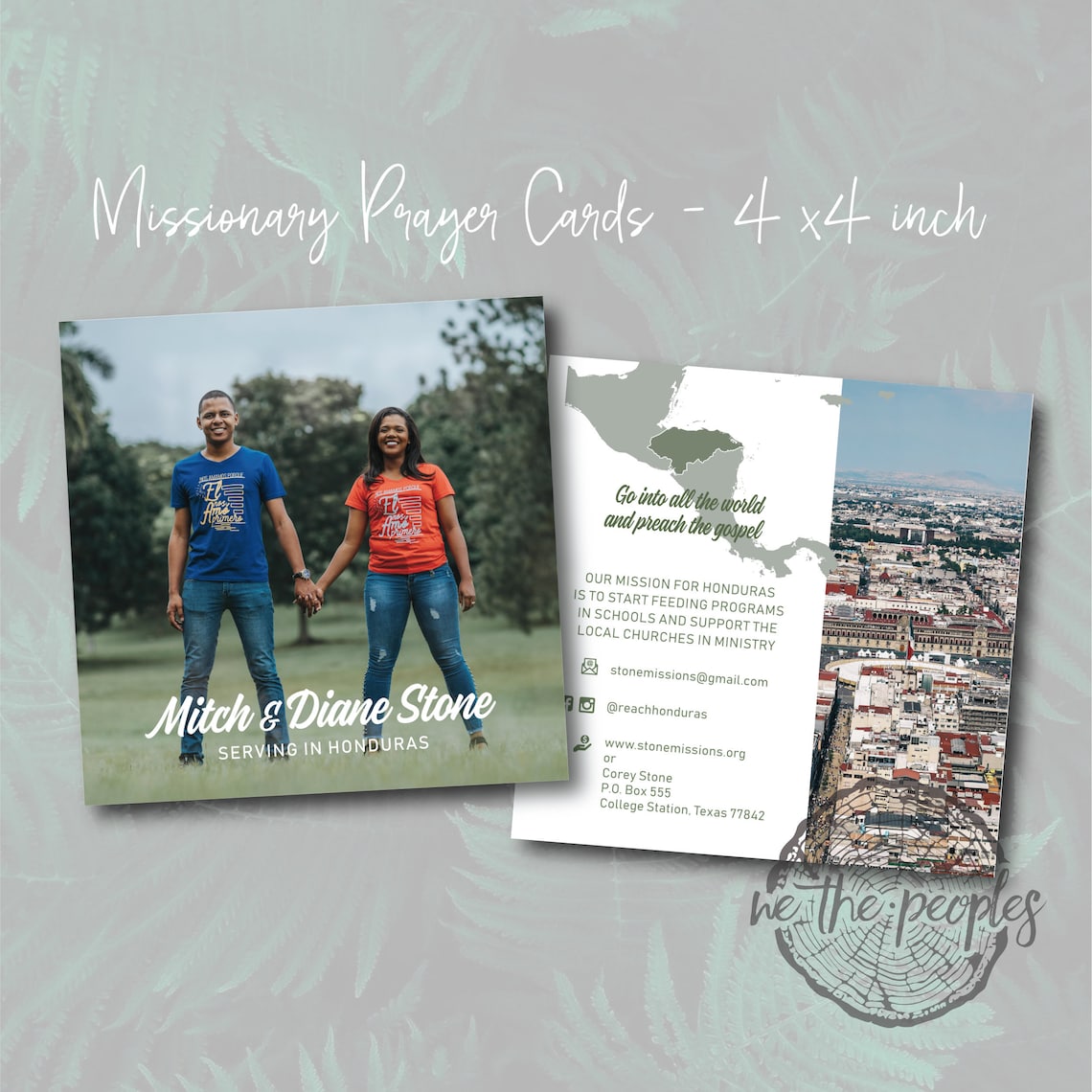 Photo Missionary Prayer Cards Missions Announcement Card 4 X - Etsy