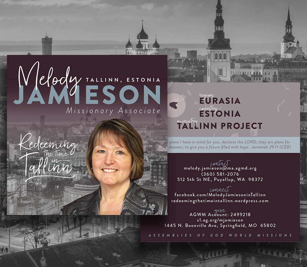 Photo Missionary Prayer Cards Missions Announcement Card- 4 X 4 Square ...