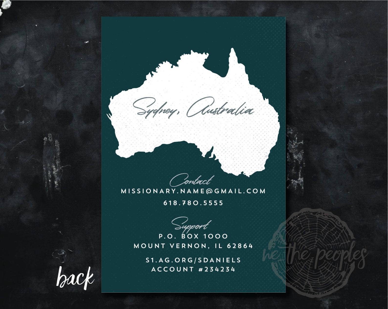 Polaroid Photo Missionary Prayer Cards Missions Announcement Card - 4 X ...