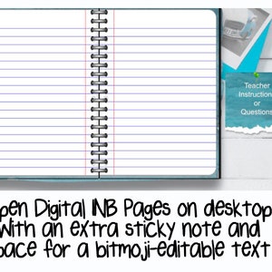 Blue Watercolor Themed Digital Interactive Notebook Template | Instant ...