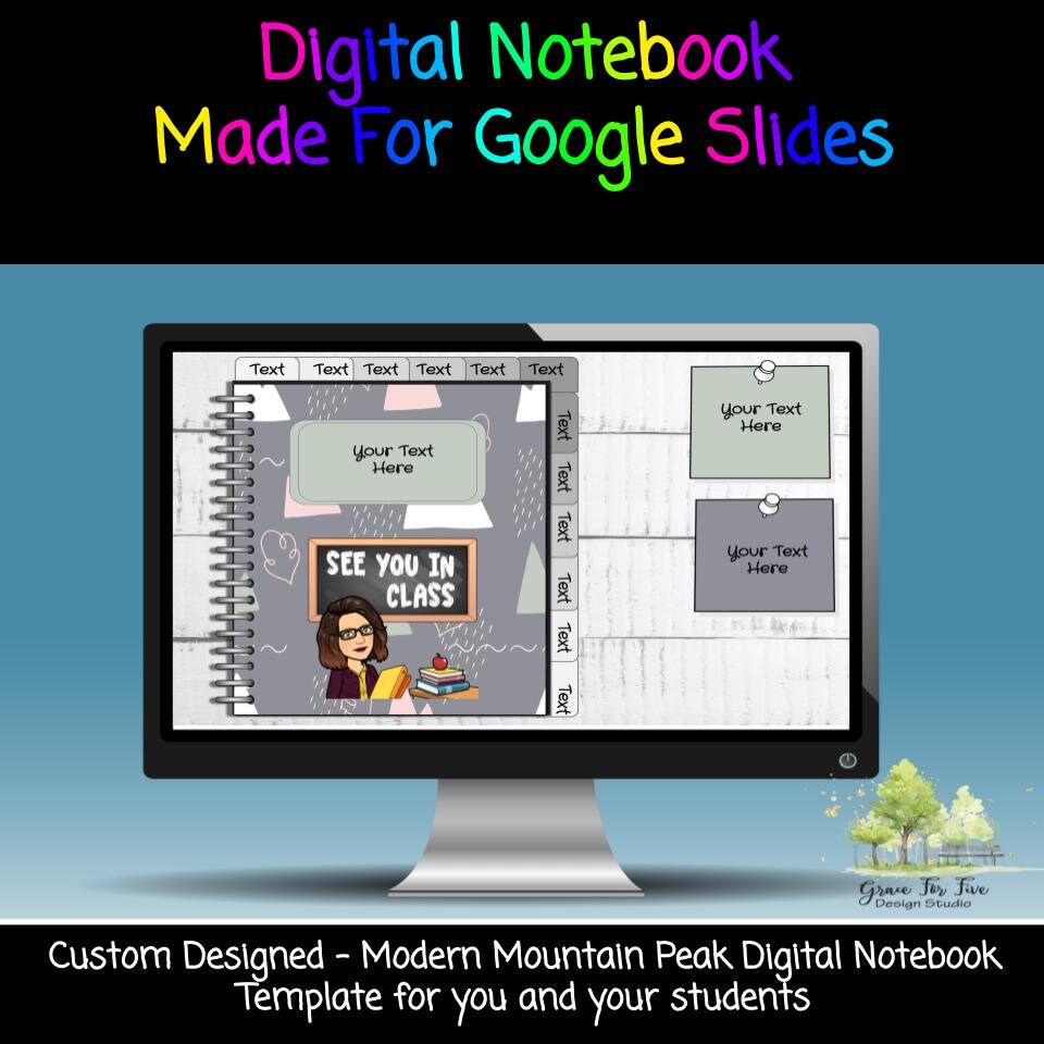 Digital Notebook Template| Digital Teacher Planner| Digital Journal ...