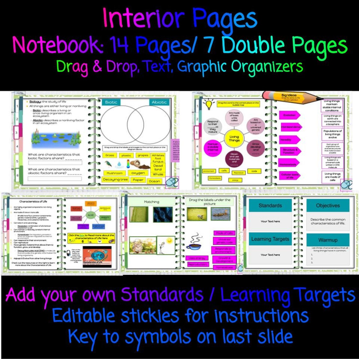 Digital Notebook Template Digital Teacher Planner Digital Journal ...