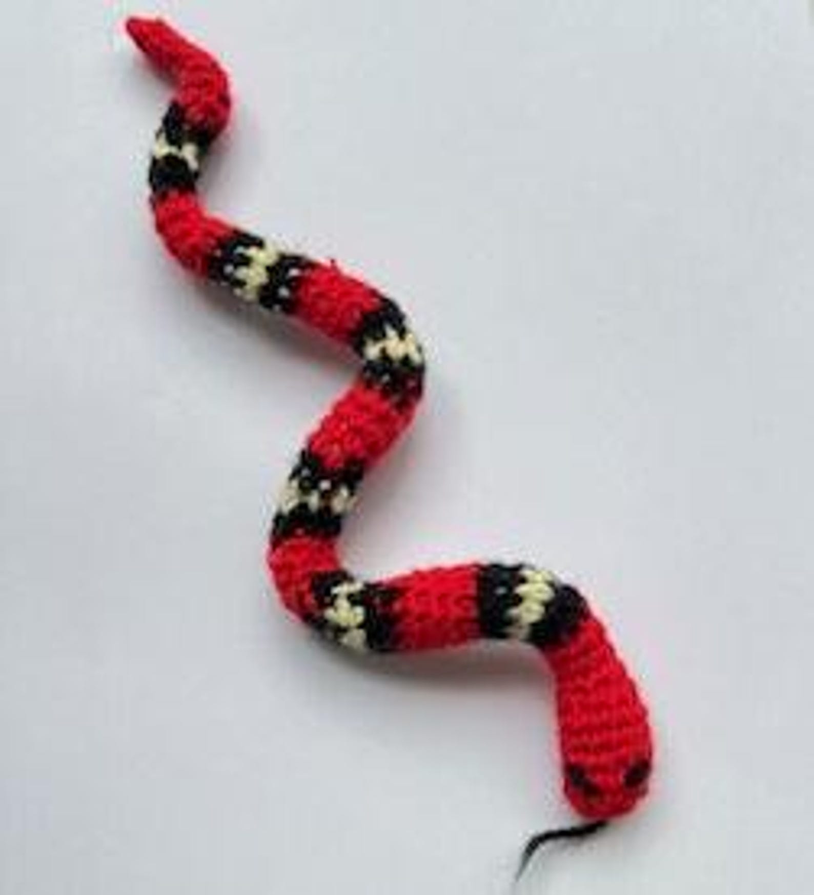 Crochet PATTERN Coral Snake | Crochet Bracelet Snake Amigurumi Pdf in ...