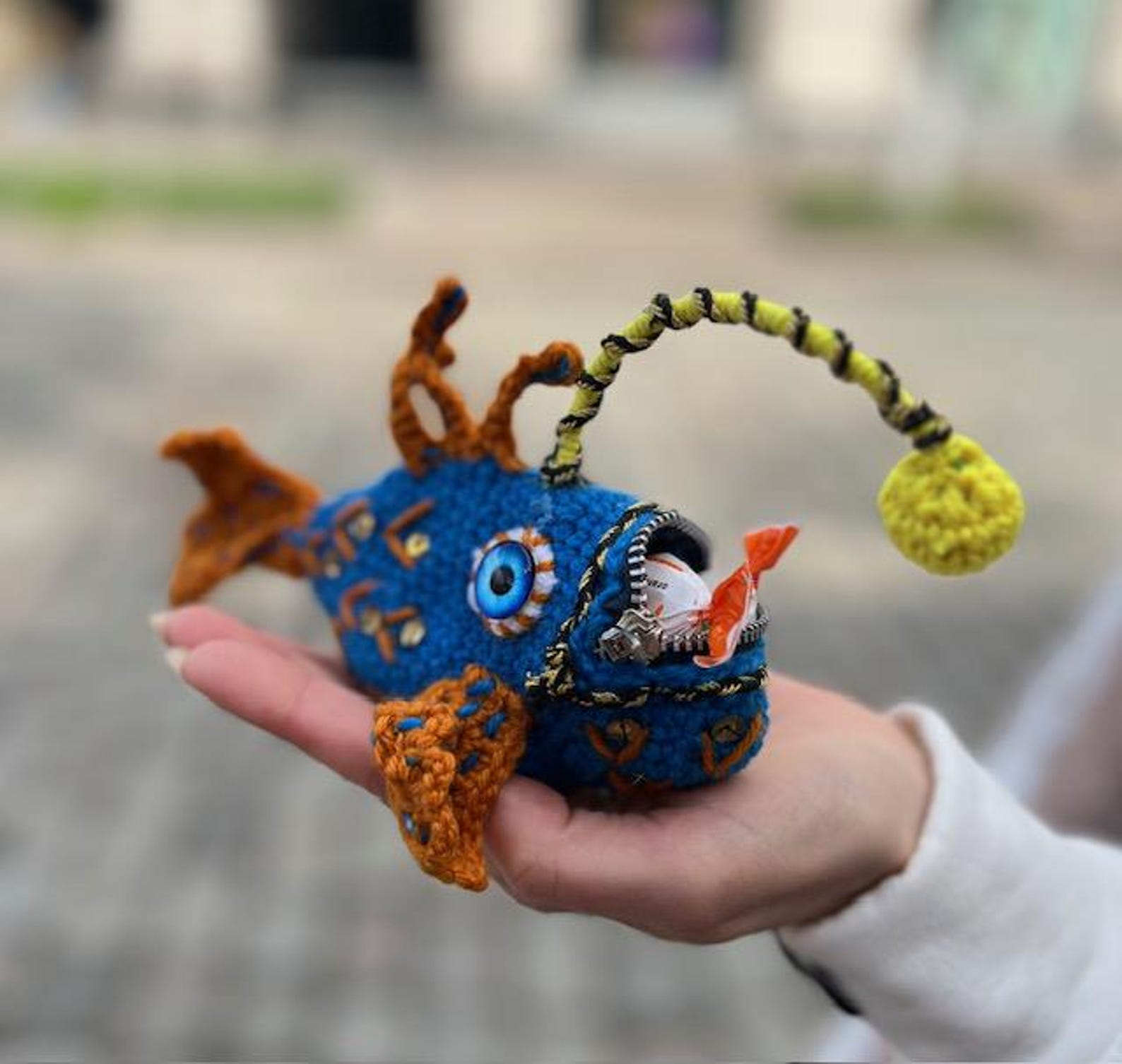 Pattern Angler Fish Amigurumi / Baby Monster Crochet / Purse Fish ...