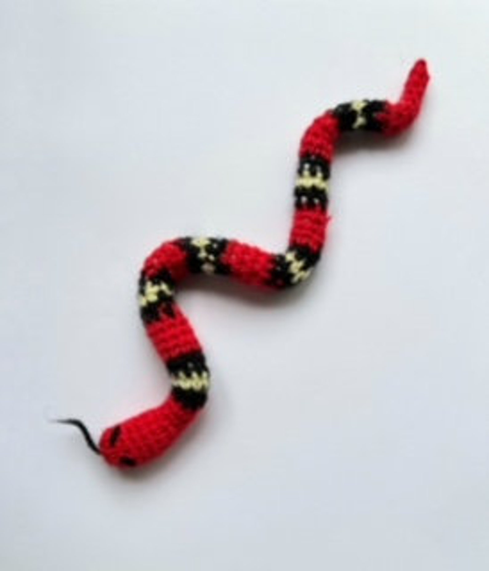 Crochet PATTERN Coral Snake | Crochet Bracelet Snake Amigurumi Pdf in ...