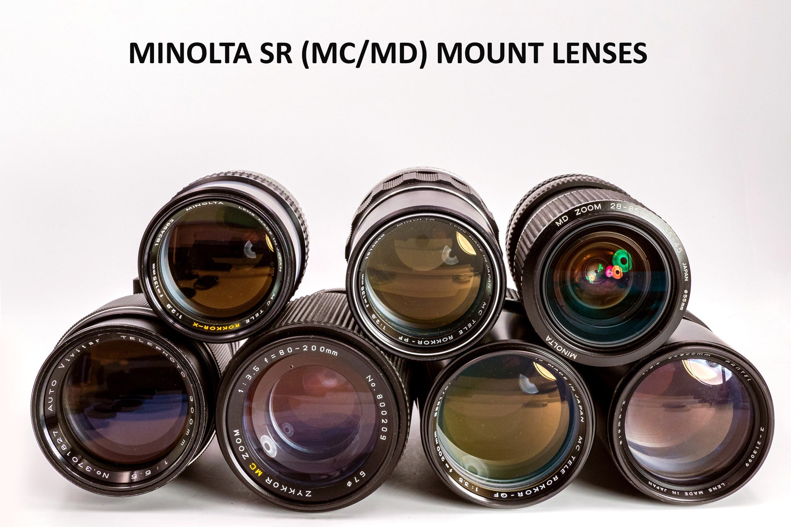 Vast Collection of Various Minolta SR MC/MD Lenses in - Etsy