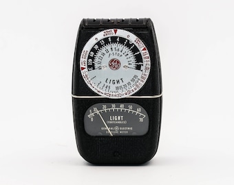 Vintage GE General Electric Light Meter Type DW-58 8DW58Y4 Foot Candles ...