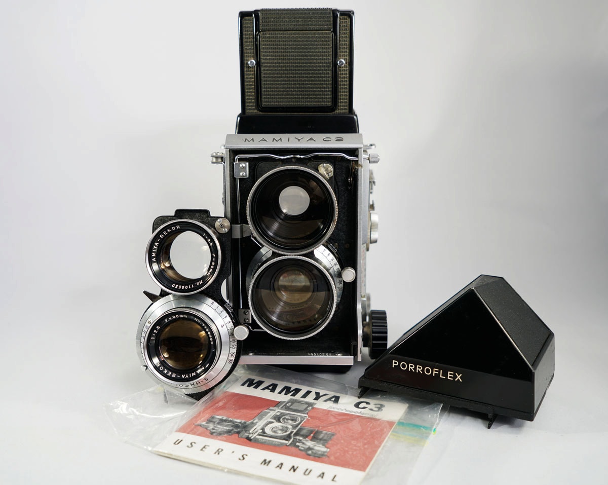 Mamiya C3 TLR 120mm (6x6) Medium Format Camera with 80mm f2.8 65mm f3.5 ...