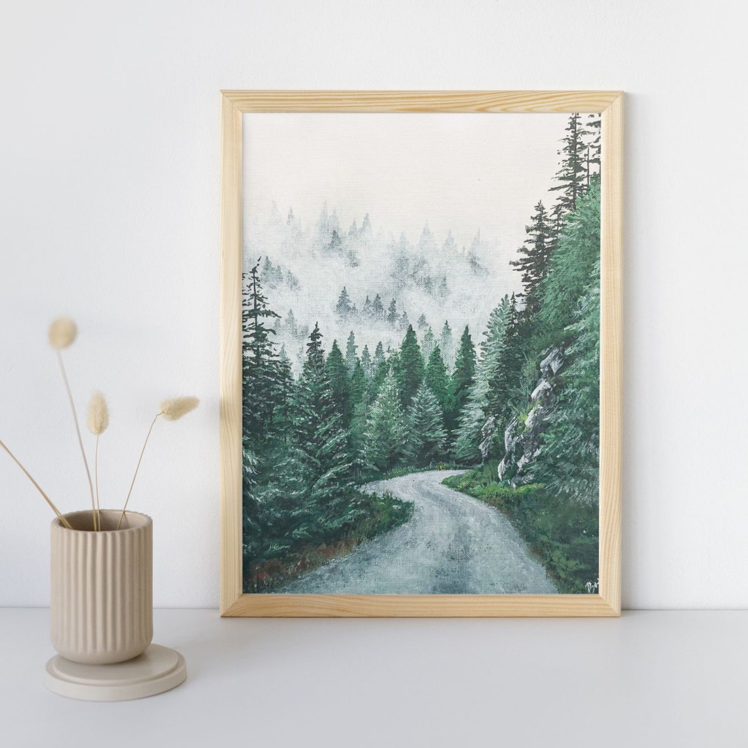 Mountain Path Art Print - Etsy