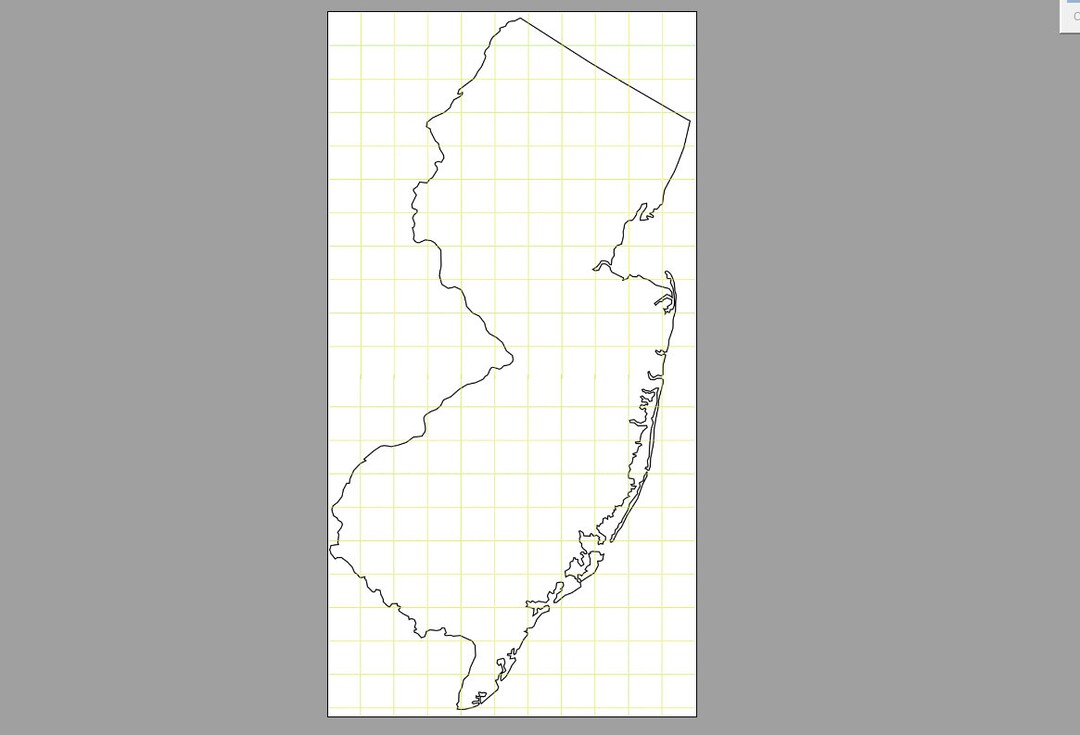 New Jersey Digital Downloadable State Outline | PNG | 300 Dpi | 4130 X ...