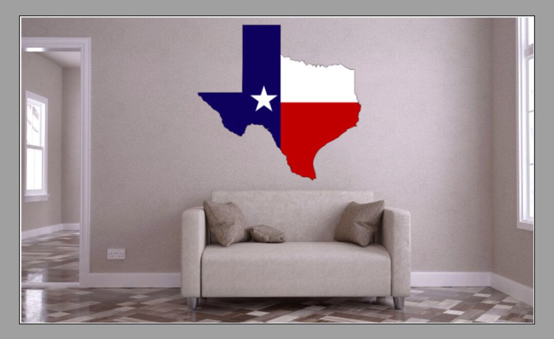 Texas State Outline Flag Colors Digital Download | PNG | 300 Dpi | 7800 ...