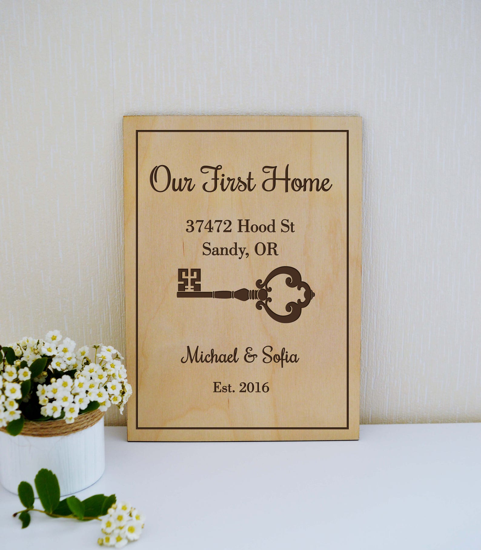 Our First Home Personalized Housewarming Gift House Warming - Etsy