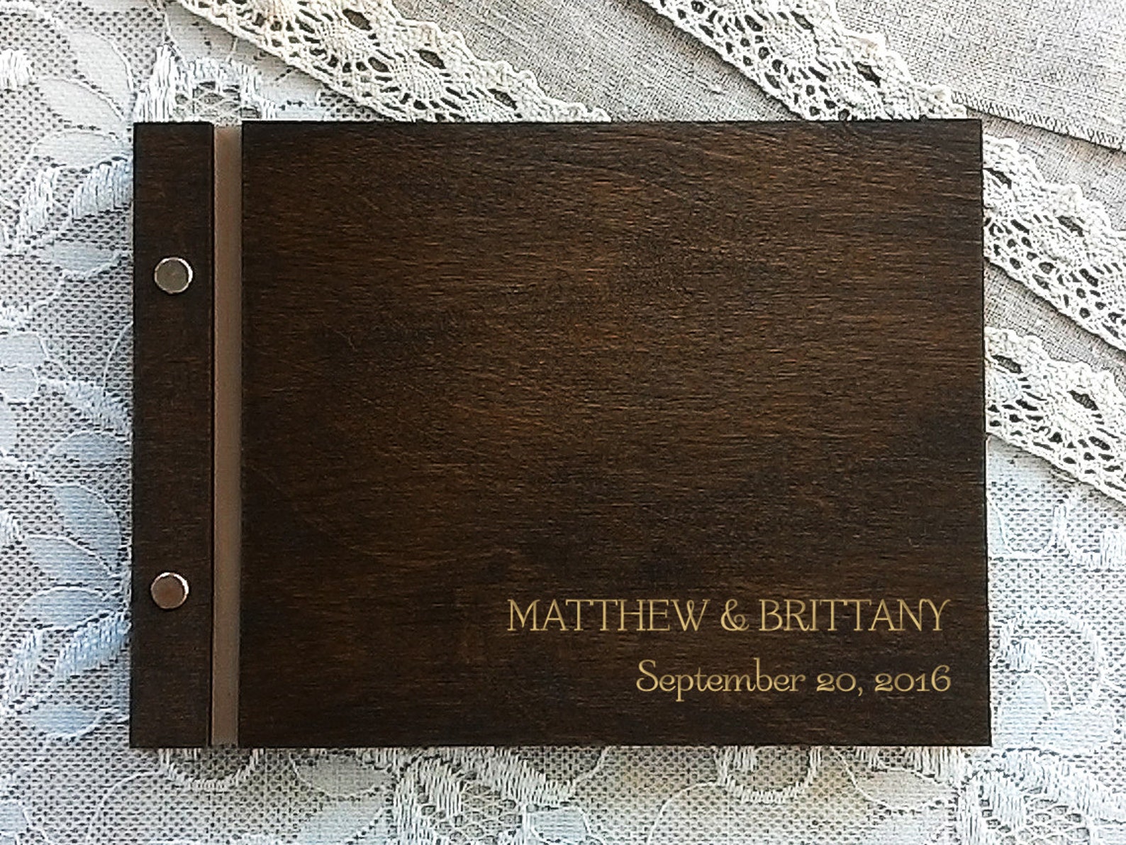 Custom Guest Book Wedding Guest Book Rustic Keepsake - Etsy