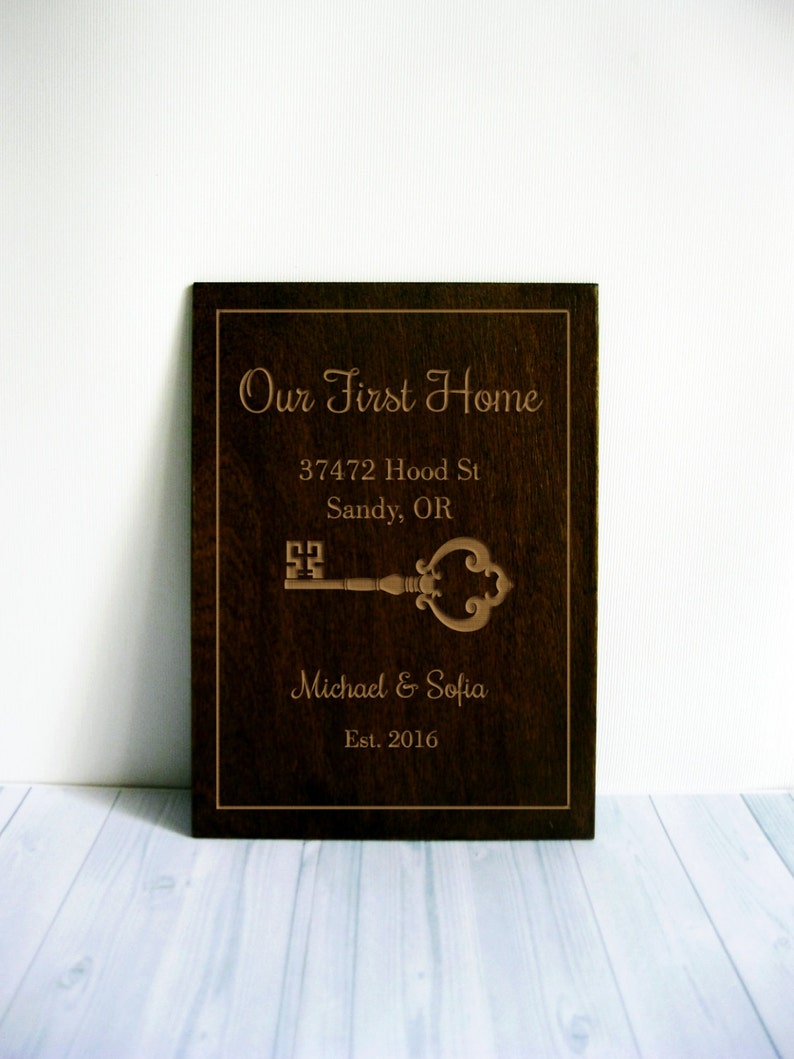 Our First Home Personalized Housewarming Gift House Warming - Etsy