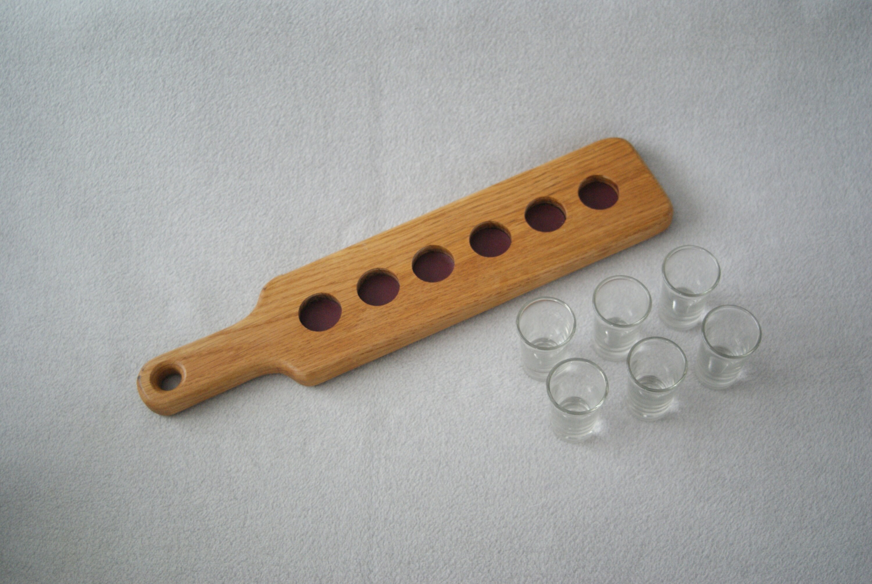 Shot Paddle With Shot Glasses Reclaimed Oak Shot Flight Drinks Party ...